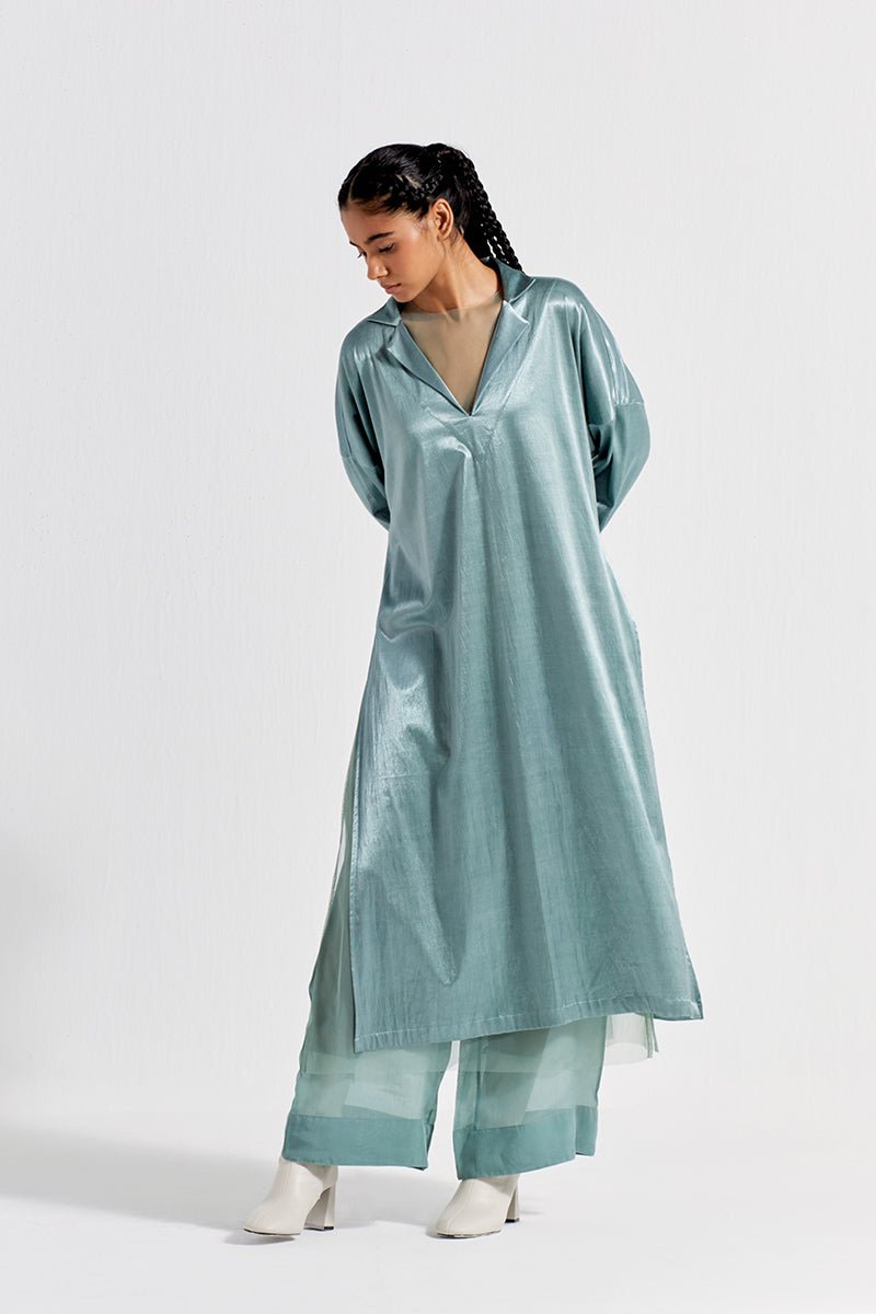 V-Neck Tunic Co-ord (Set of 2) - Jade – Three Clothing